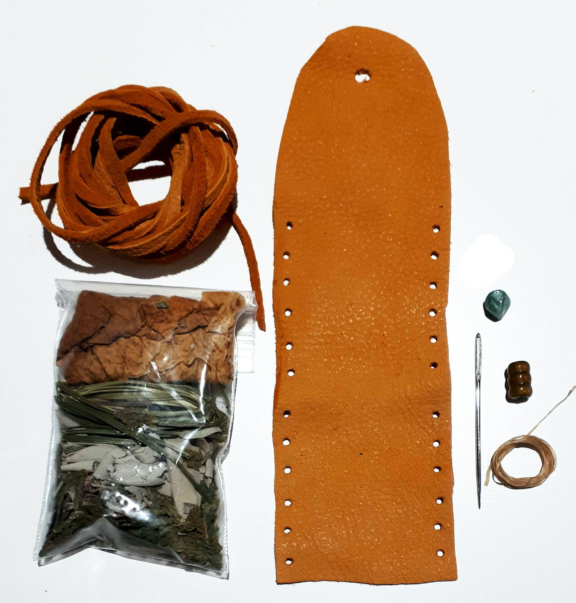 Pouches - Deer Hide Medicine Bag Kit (Size is 2"x2" plus strap) PRE-OR ...